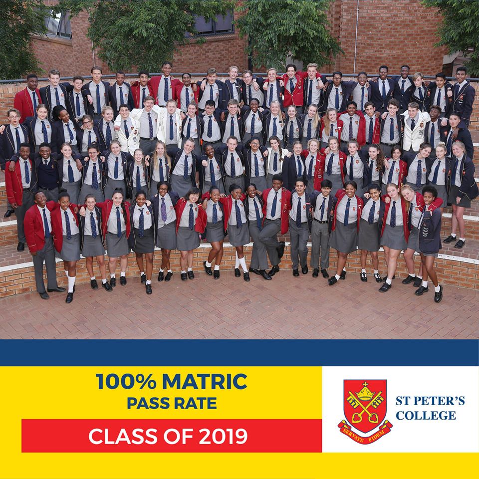 Class of 2019 obtains a 100% Matric Pass Rate – News – St Peter’s Schools - Ahead of the Game ...